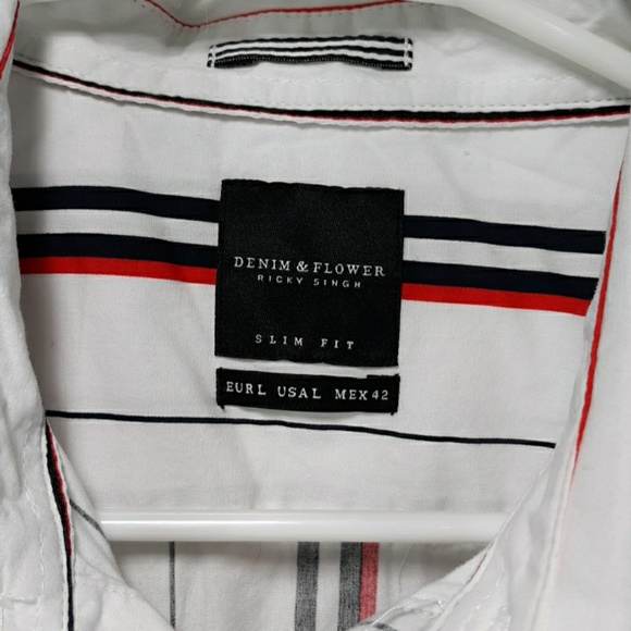 Denim & Flower | Shirts | Mens Denim Flower Ricky Singh Ss Button 44 8 ...